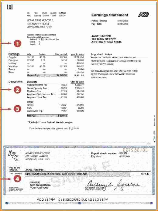 Adp Check Stub Template Stcharleschill Template