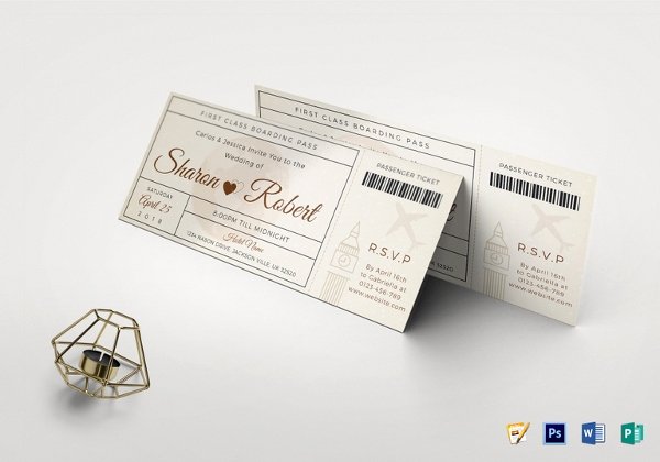 Boarding Pass Template Photoshop Stcharleschill Template