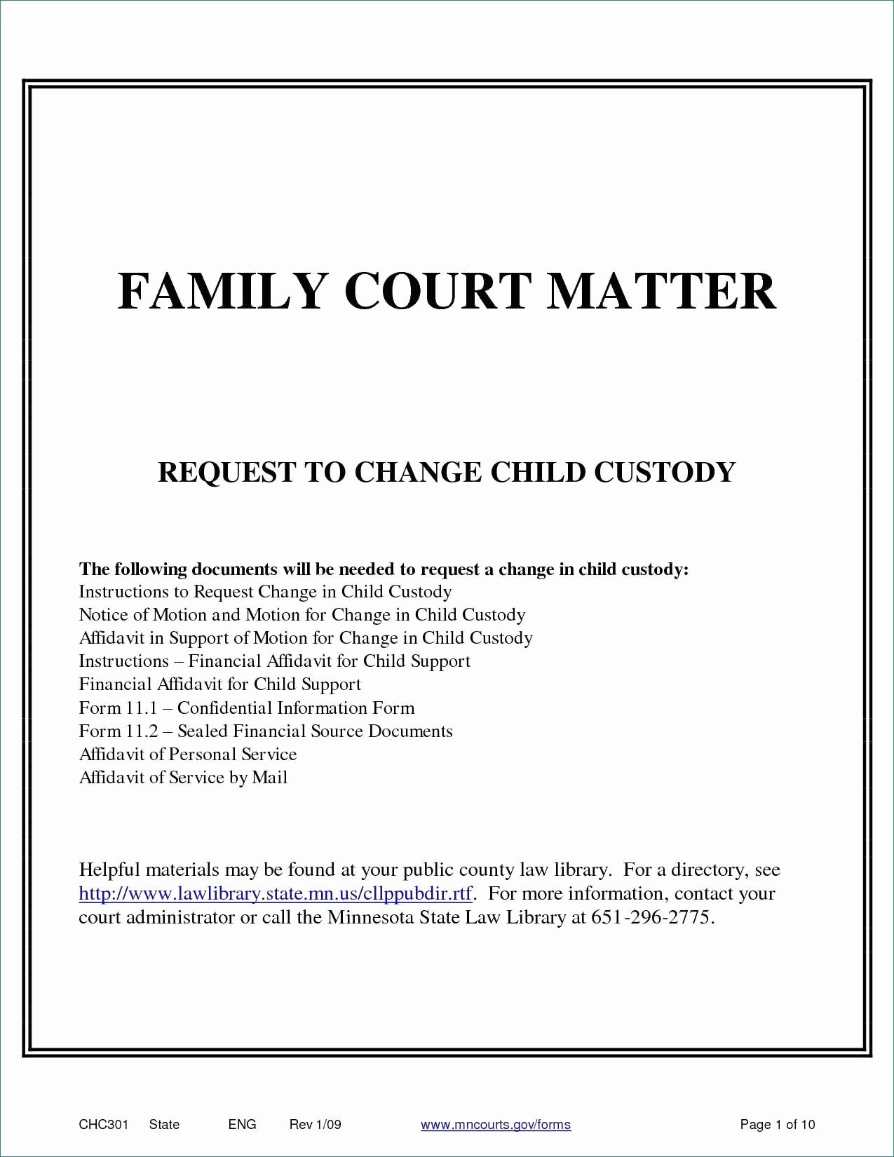 Example Declaration Letter For Child Custody In California Certify Letter