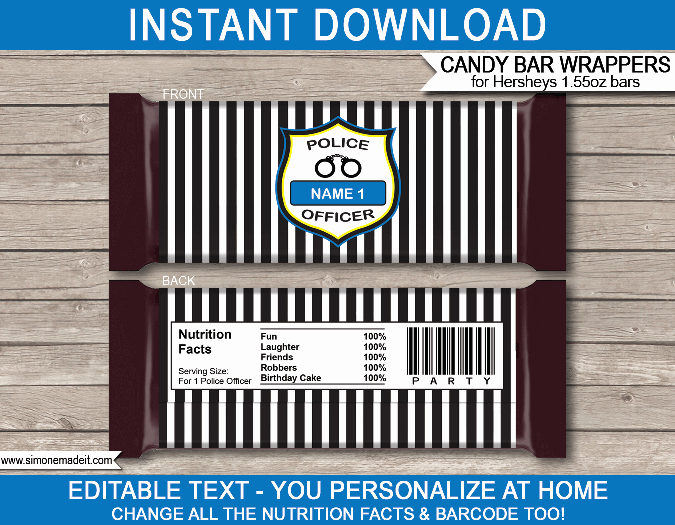 Hershey Candy Wrapper Template Stcharleschill Template