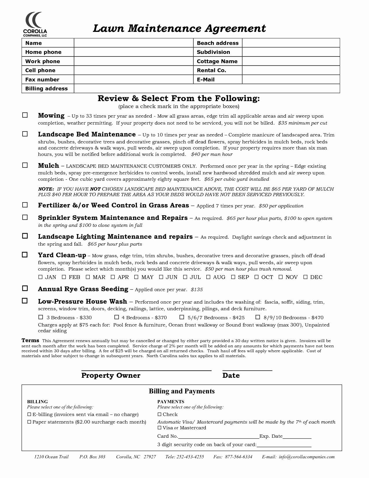 Landscaping Work Order Template Stcharleschill Template