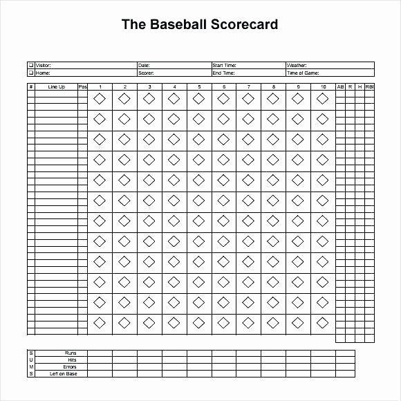 Little League Lineup Template