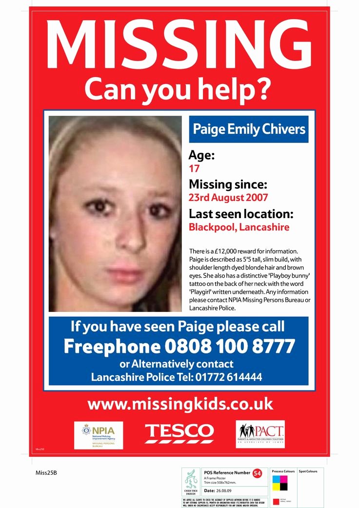 Missing Person Flyer Template Stcharleschill Template