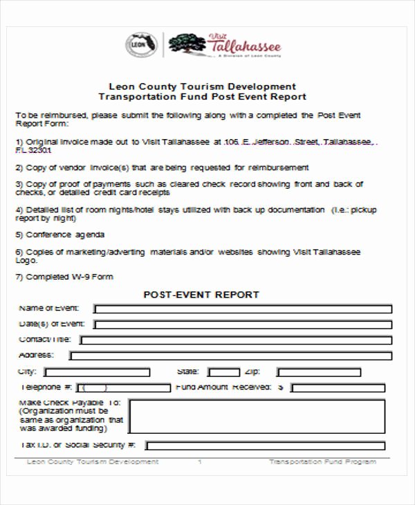 Post Event Report Template Stcharleschill Template