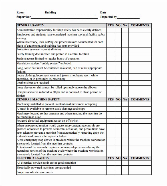 Preventative Maintenance Checklist Template Stcharleschill Template