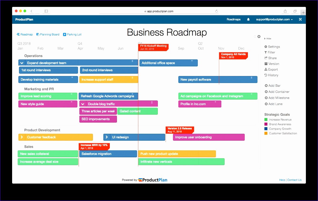 Free Product Roadmap Template Excel