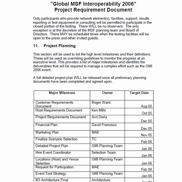 Servicenow Requirements Gathering Template