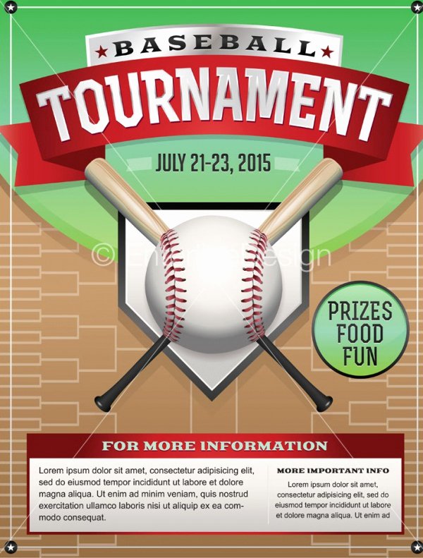 Softball Tournament Flyer Template Stcharleschill Template