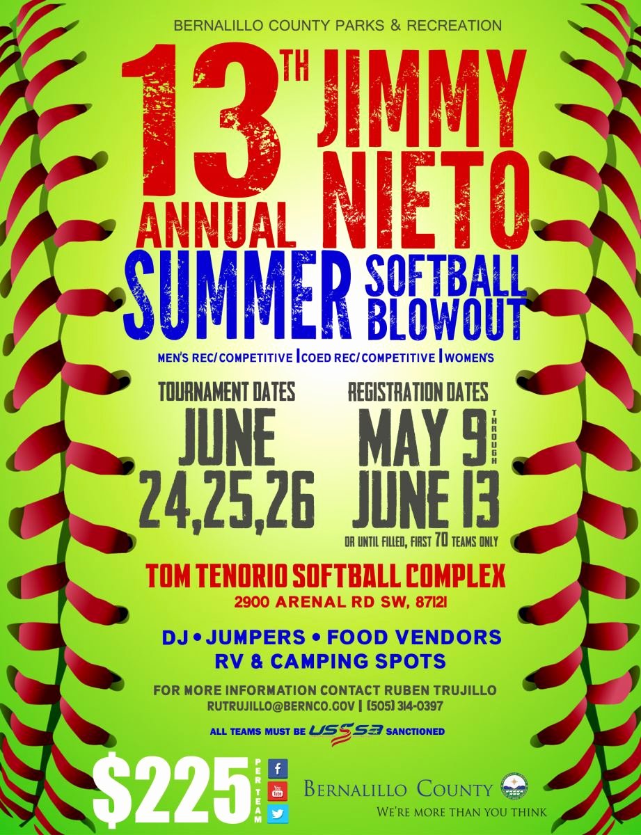 Softball Fundraiser Flyer Template