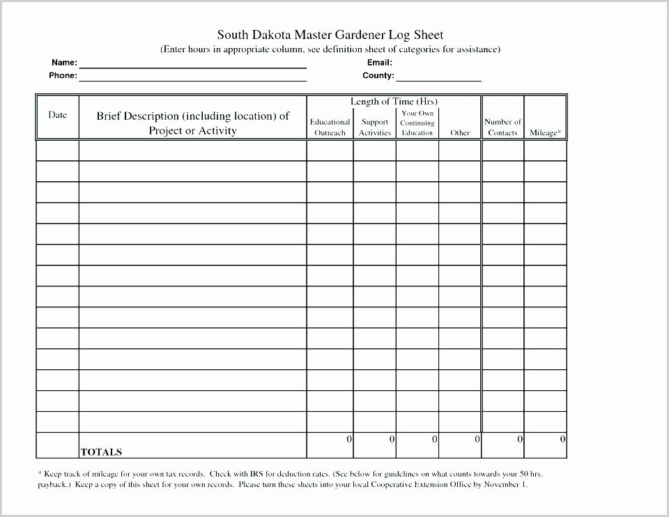 Tracking Volunteer Hours Template Stcharleschill Template